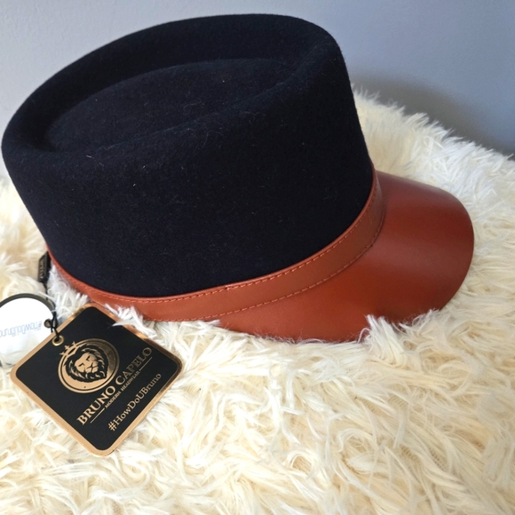 Bruno Capelo | Accessories | Bruno Capelo Black And Brown Hat | Poshmark